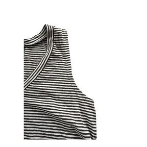 Chaser | Tops | Chaser Black And White Striped Tank Too | Poshmark